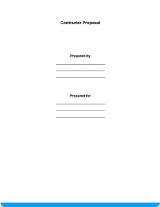 Free Contractor Proposal Templates